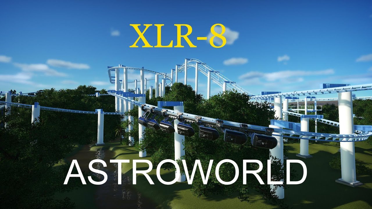 ASTROWORLD recreation Planet coaster (XLR-8) - YouTube