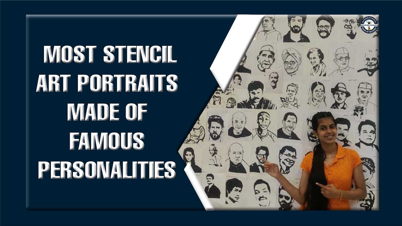 MOST STENCIL ART PORTRAITS MADE OF FAMOUS PERSONALITIES ON A4 SIZE ...