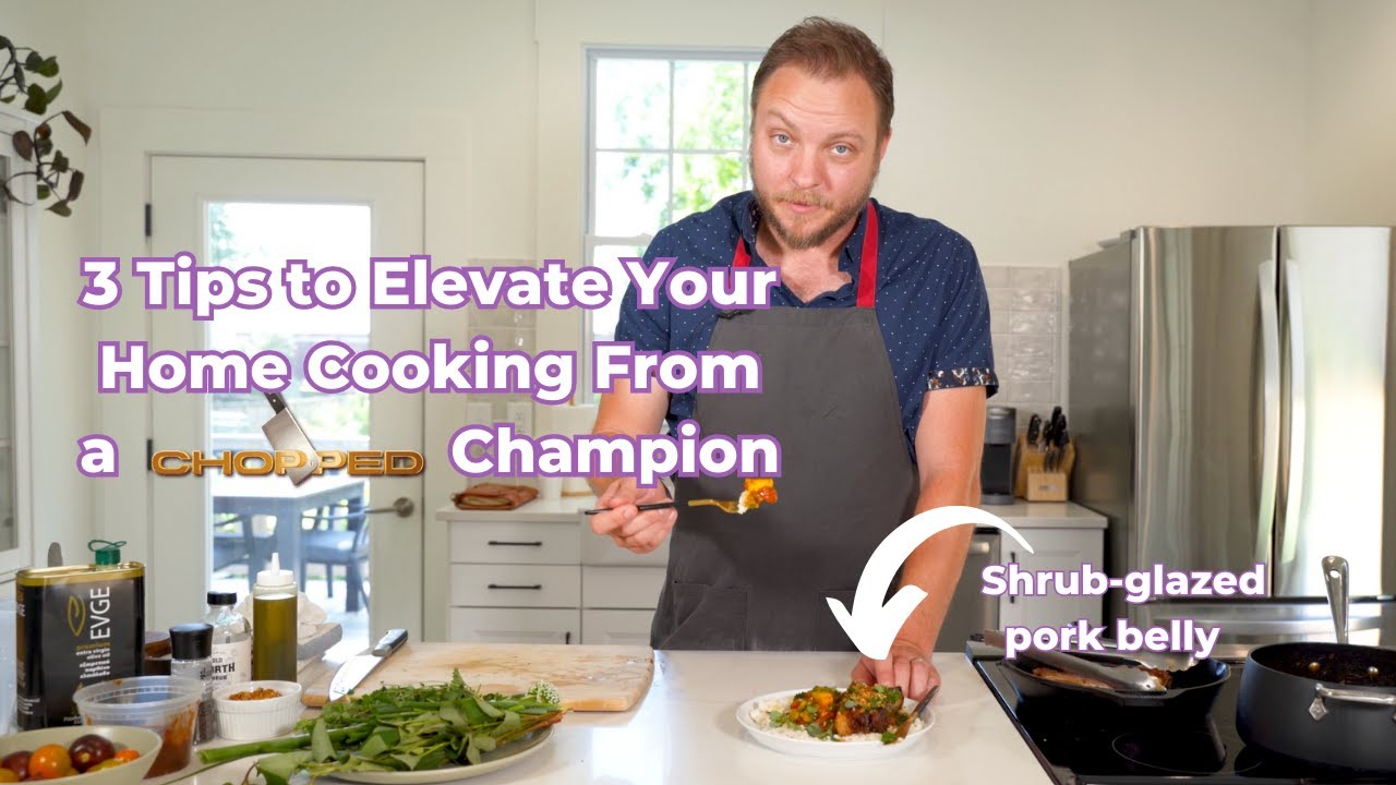 Food Network Star Chris Coleman Makes Pork Belly Over Stewed Tomatoes ...