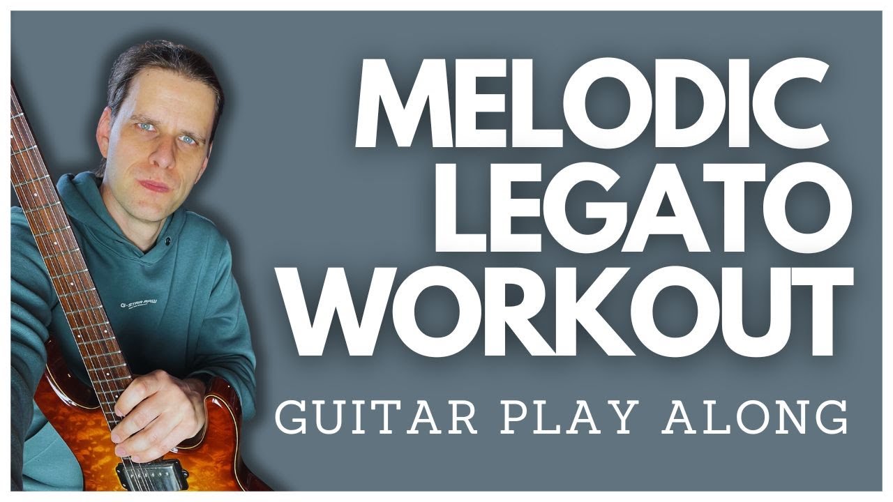 How to create melodic legato licks | guitar play along tutorial - YouTube