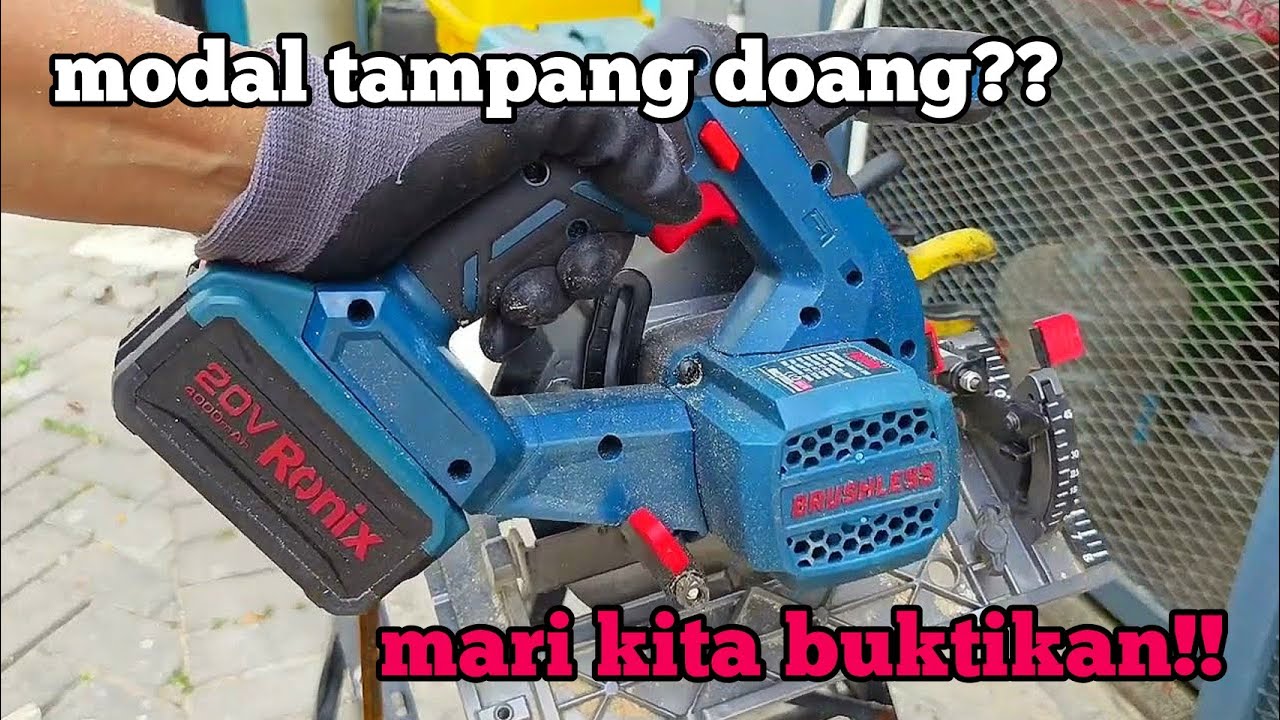 penampilan sih keren... performanya || cordless circular saw Ronix ...