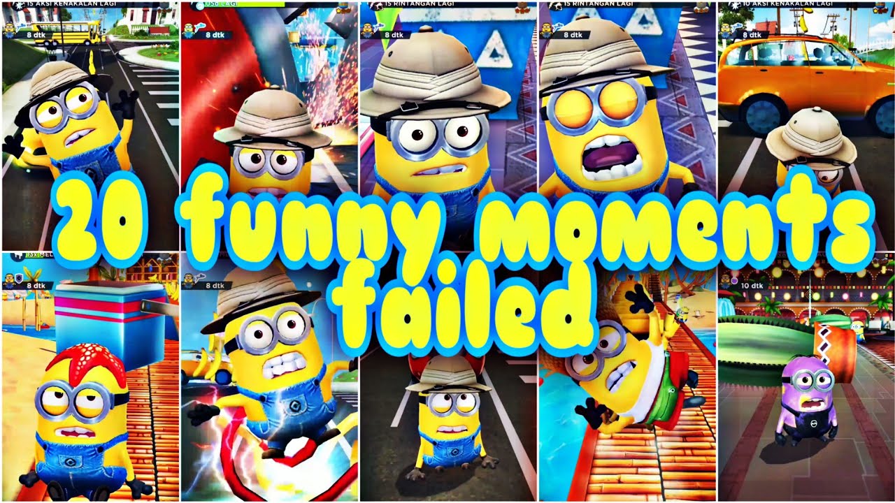 20 funny moments failed 🍌 minion rush 🍌 Minions Banana🍌#Part 1 - YouTube