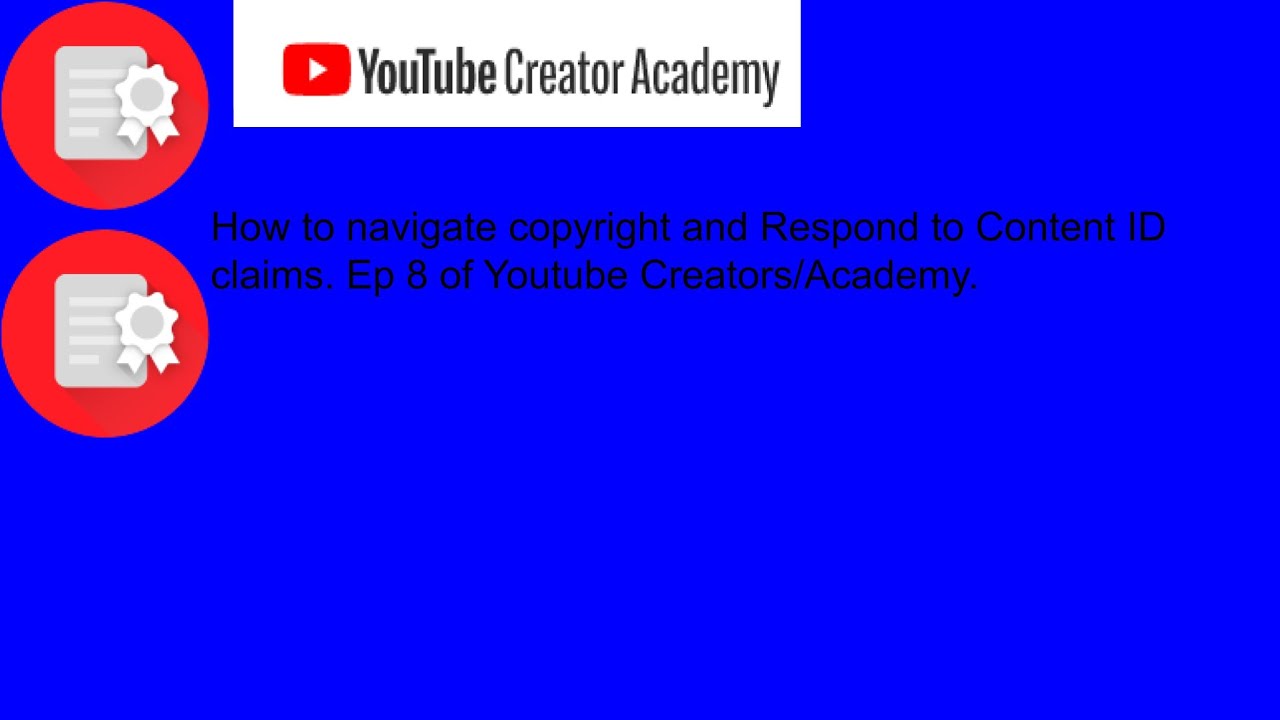 How to navigate copyright and Respond to Content ID claims. Ep 8 of ...