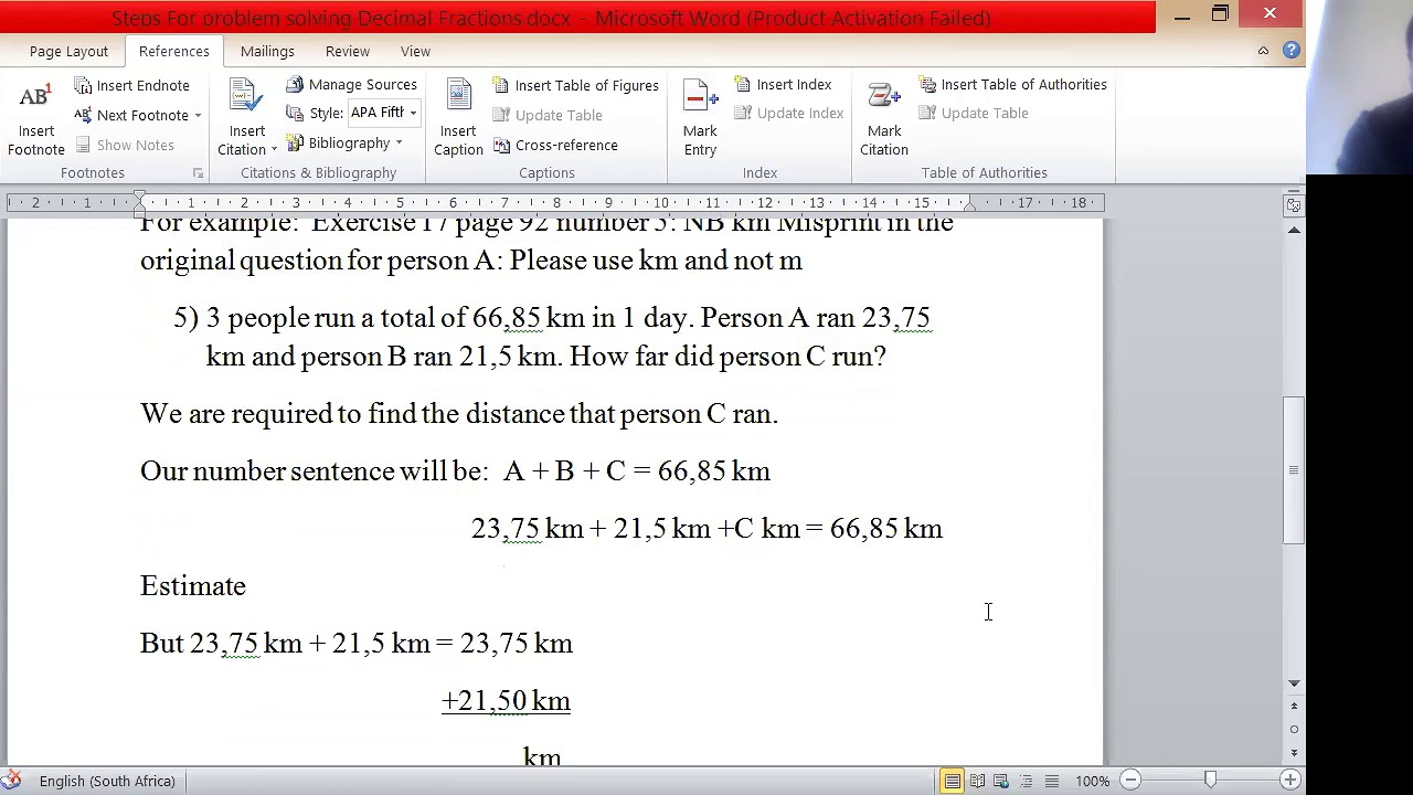 Problem solving with decimals Grade 6 Maths 19 05 2020 - YouTube