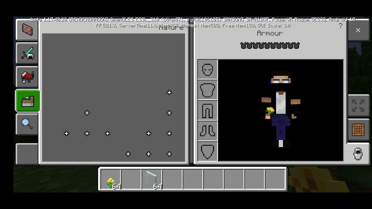 Playing minecraft 1.17.40.20 as YMZ studioZ skin. - YouTube