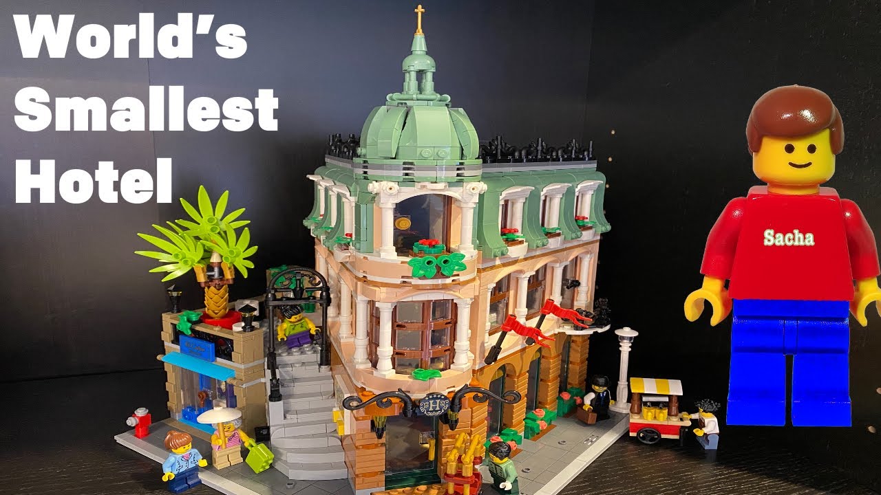 Lego Boutique Hotel - Construction and Street Scene - YouTube