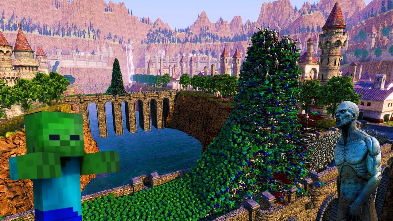 Minecraft Zombie vs UEBS Zombie Timelapse Battle - Ultimate Epic Battle ...