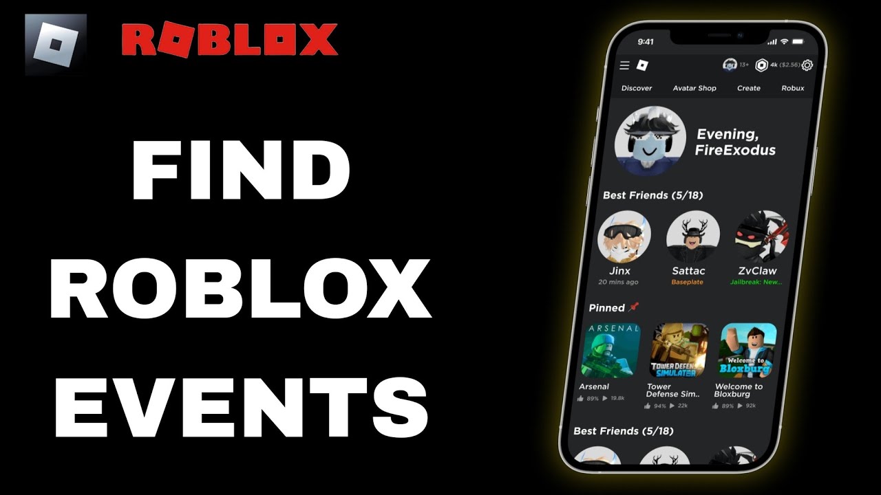 How To Find Roblox Events On Roblox App - YouTube