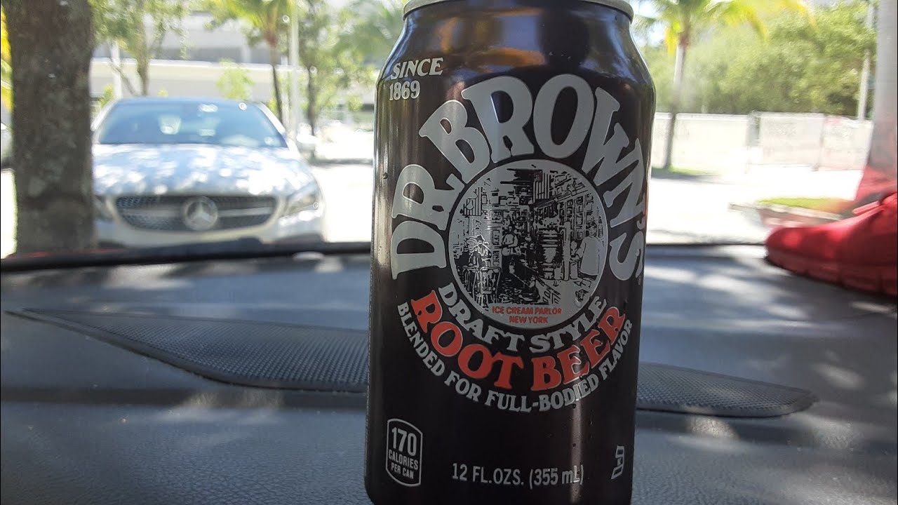 Dr brown root beer soda pop - YouTube