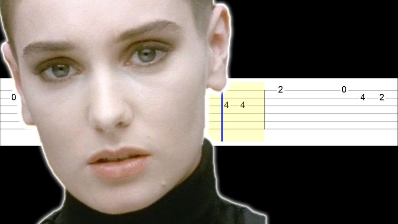 Sinead O'Connor - Nothing Compares 2 U (Easy Guitar Tabs Tutorial) - YouTube