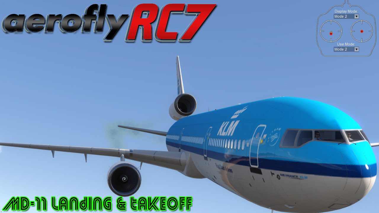 aerofly RC 7 MD-11 Takeoff & Landing HD - YouTube