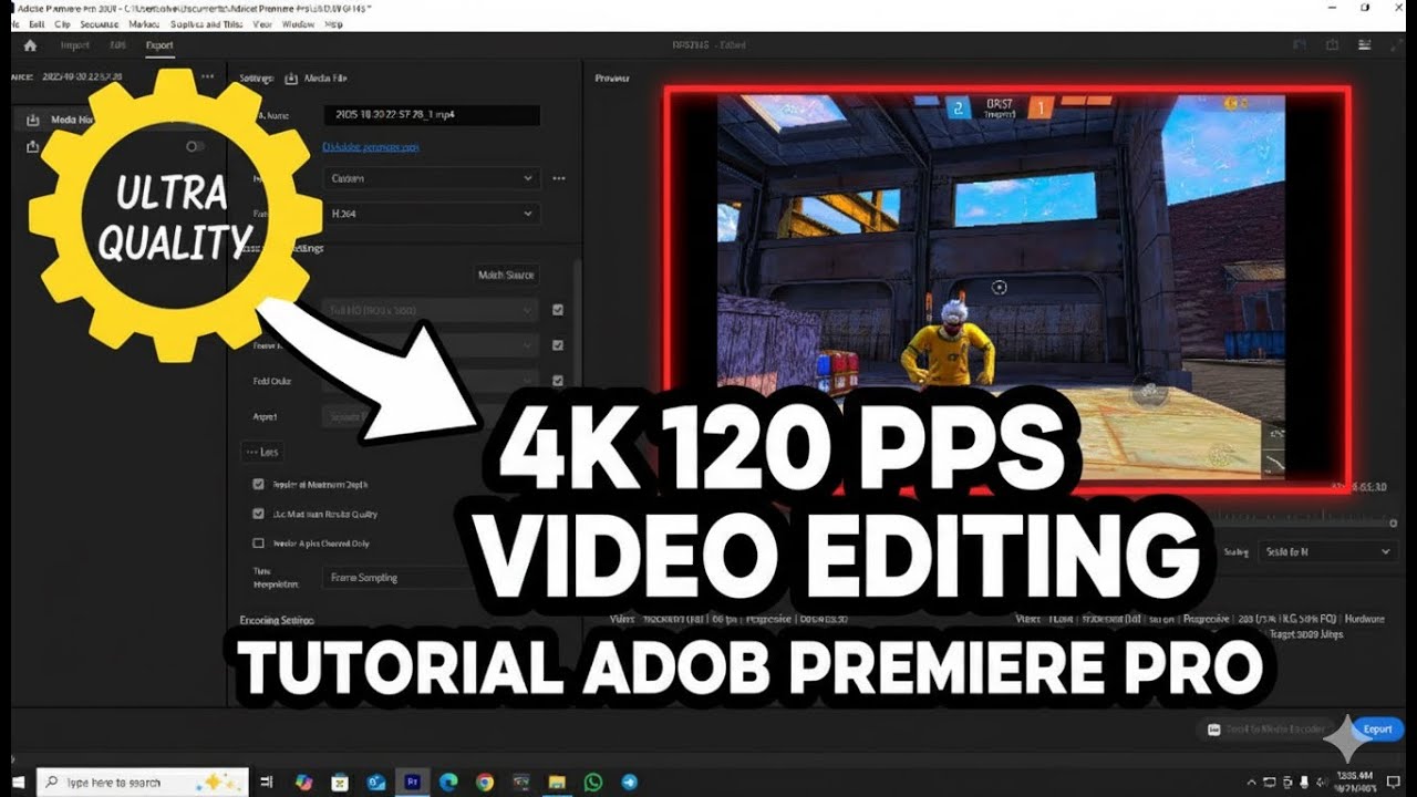 120 FPS VDIO EDITING // Adobe Premiere Pro Free Fire Video 2025 // 4K ...