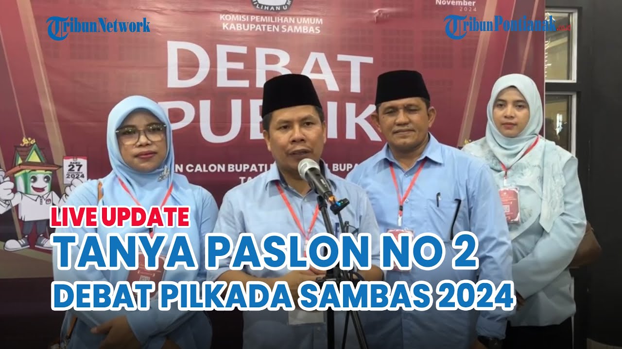 🔴 Konferensi Pers Paslon Bupati Sambas Nomor 2 Satono-Heroaldi usai Debat Publik Pilkada Sambas ...