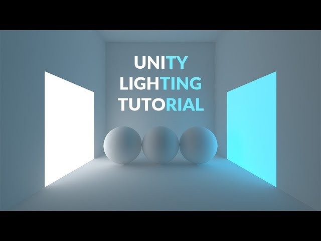 2017 Unity Image Based Lighting De Lighting Tutorial Unity Official