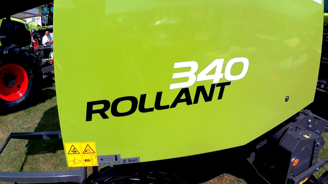 2017 Claas Rollant 340 Round Baler - YouTube