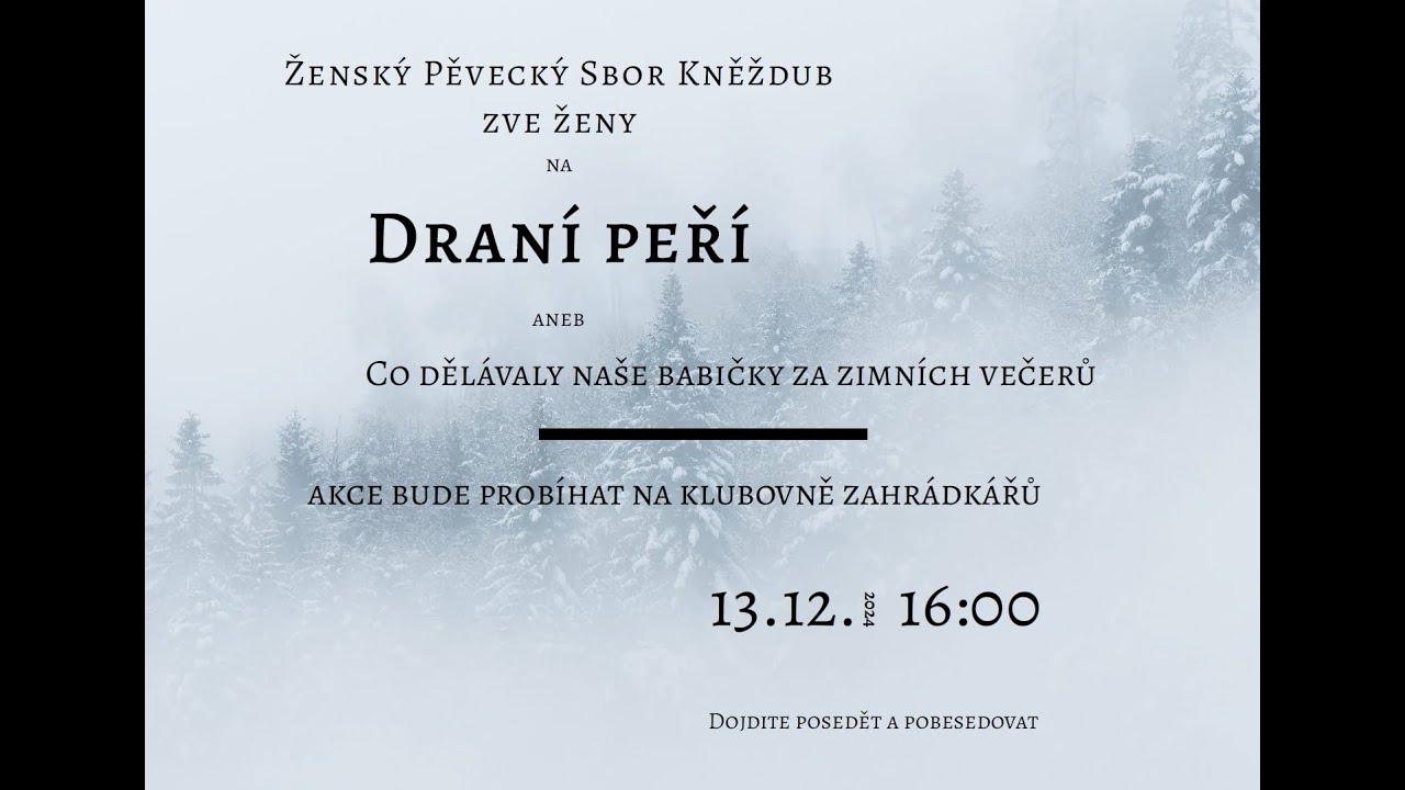 Draní peří 13.12.2024 - YouTube