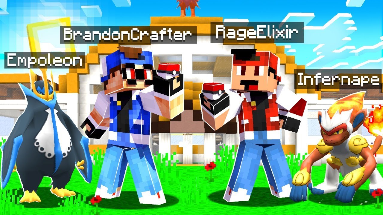 WE BECAME GYM LEADERS IN POKEMON MINECRAFT! (w/ RageElixir) - YouTube