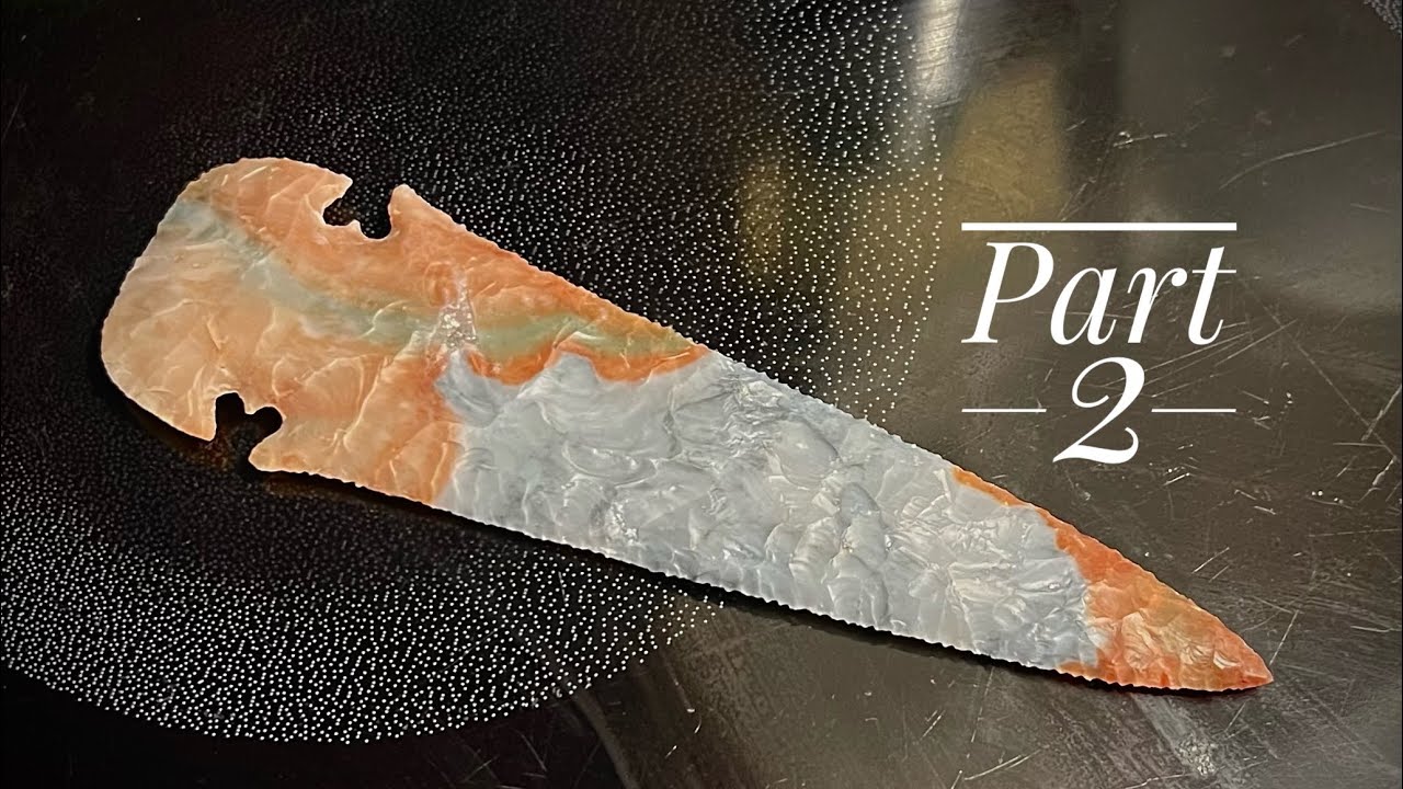 Flint-Knapping: Flint Ridge E-Notch - YouTube