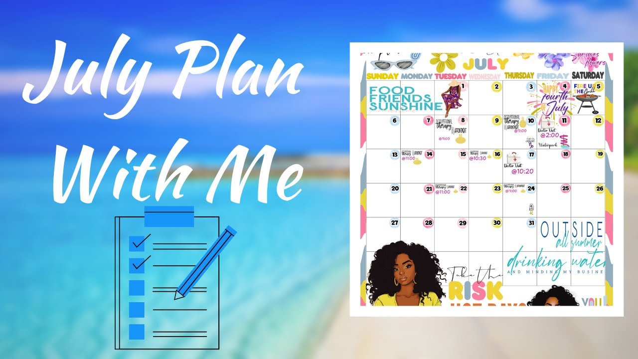 July Plan With Me - YouTube