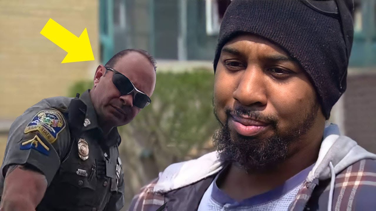 A Black Man nervous about how cop acts then he says to follow him - YouTube
