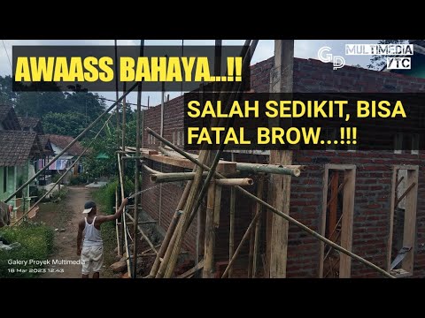 TEHNIK MEMBUAT STEGER/PERANCAH MENGGUNAKAN BAMBU - YouTube