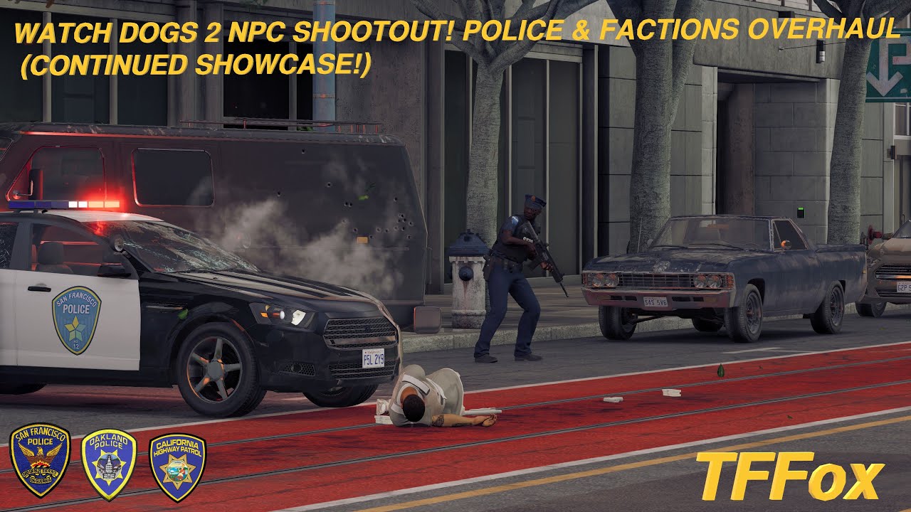 Watch Dogs 2 - MODDED NPC SHOOTOUT WARS! (Police & Factions Overhaul ...