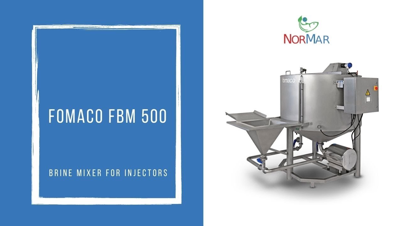 Fomaco FBM 500 Brine Mixer for Fomaco Injectors - YouTube