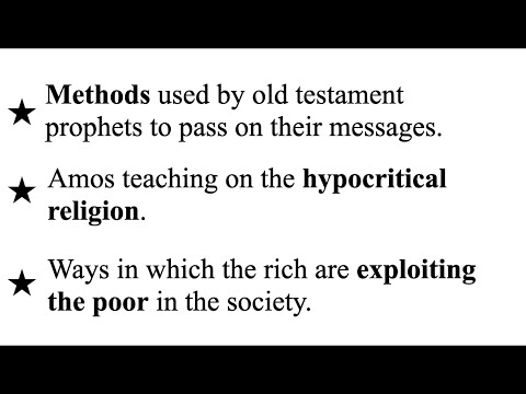 Methods used by old testament prophets to pass on their messages | the ...