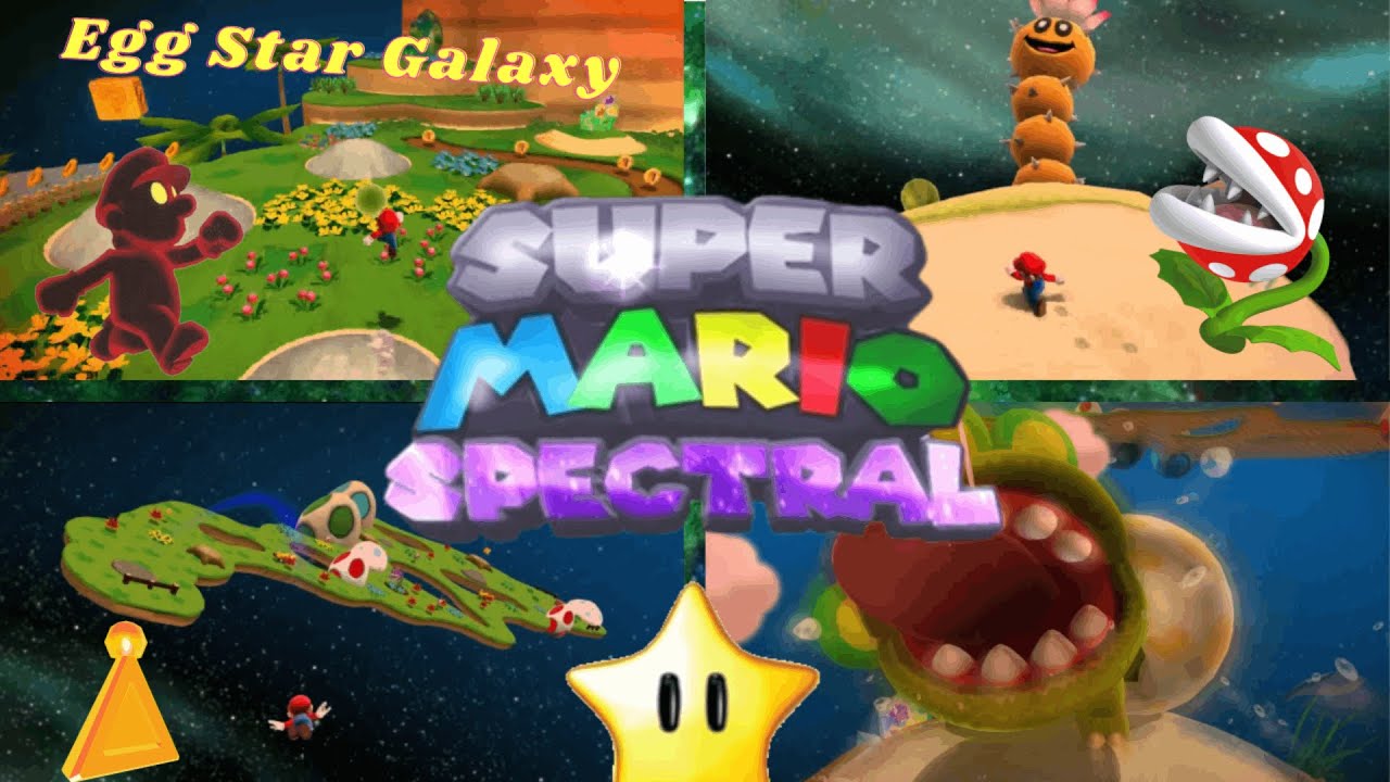 [Super Mario Spectral V1.6] Egg Star Galaxy | Peewee Piranha's Speedrun ...
