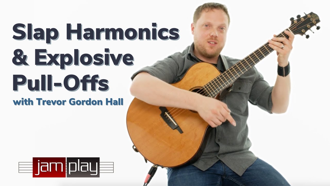 🎶 Slap Harmonics & Explosive Pull-Off Guitar Lesson with Trevor Gordon Hall - JamPlay - YouTube