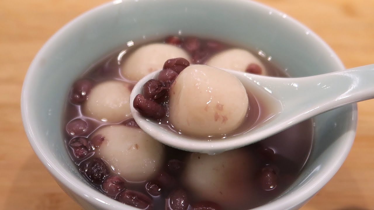 Red Beans and Glutinous Rice Balls Soup / Perfect Dessert for Winter ...