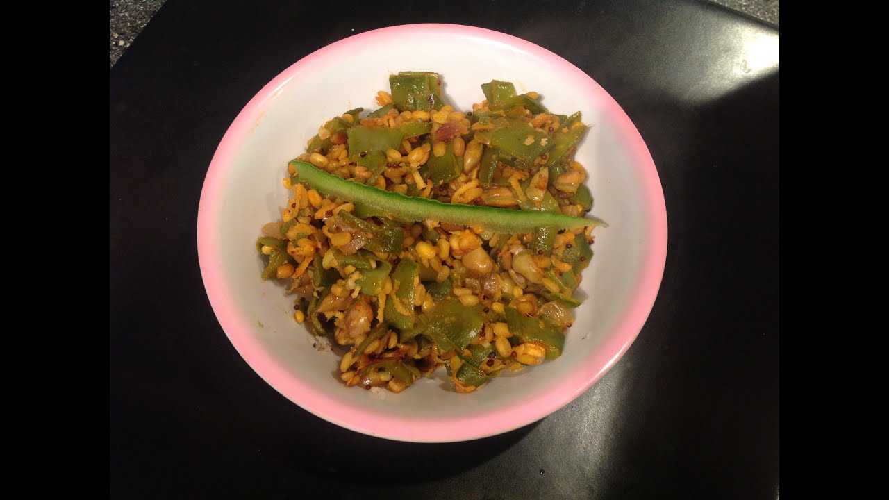 Avarakkai Poriyal or broad beans curry - YouTube