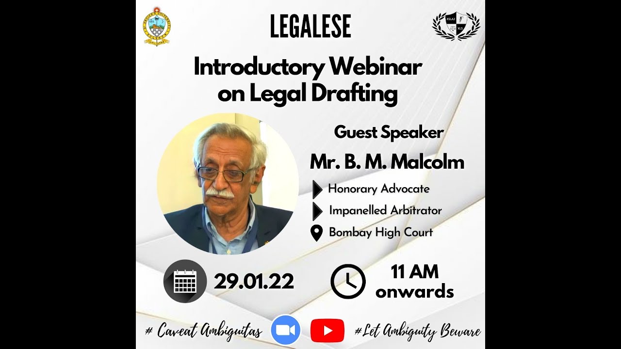Webinar on--"Legalese" - YouTube