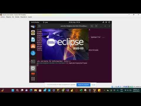 Funcionamiento Eclipse Linux Ubuntu con VirtualBox - YouTube