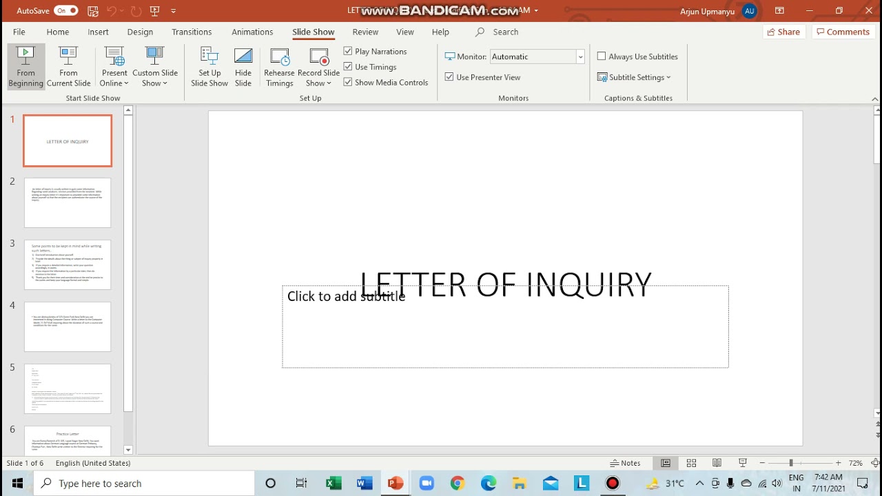 Class-10 Letter of Inquiry full explanation in detail... - YouTube