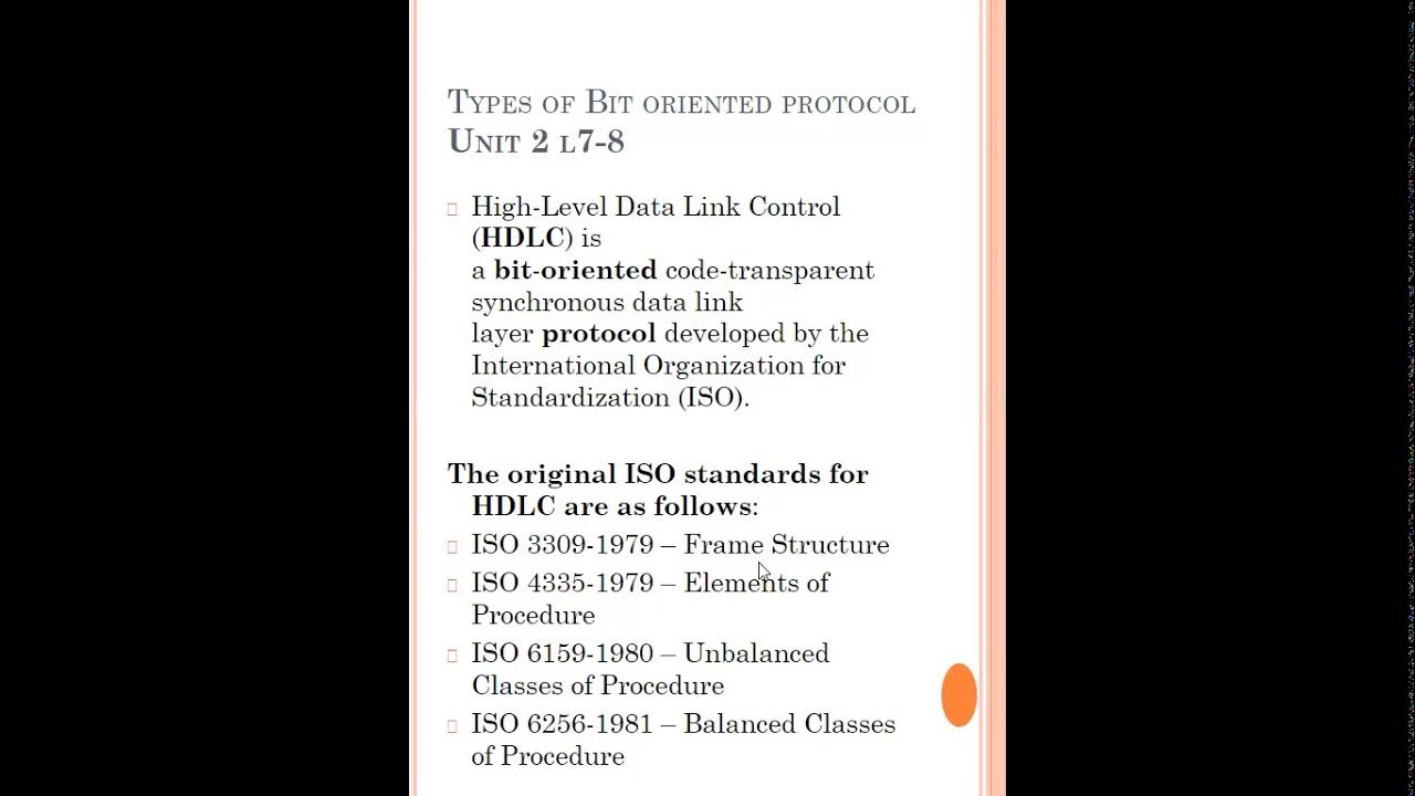 Bit Oriented Protocols in Computer Network - YouTube