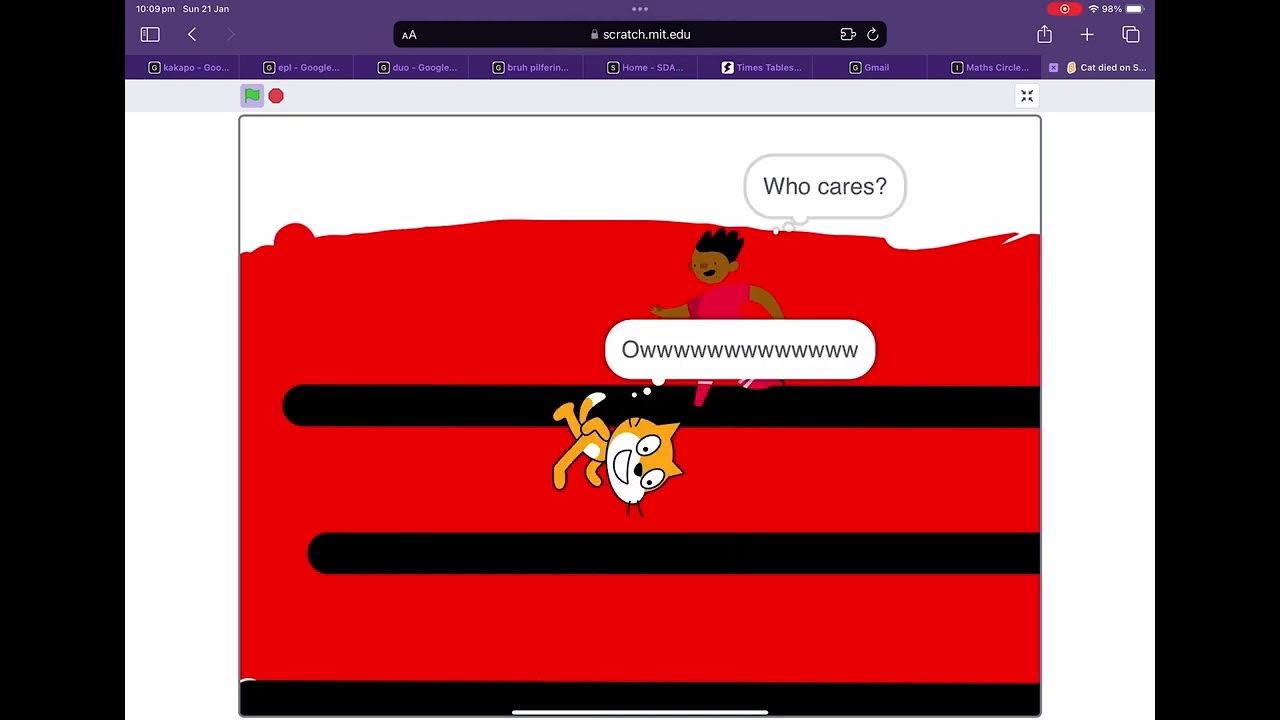 Sad Scratch Cat - YouTube