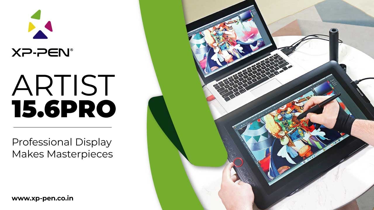XP-PEN Artist15.6 Pro Display Tablet with 15.6 Inch Active Area, Tilt ...
