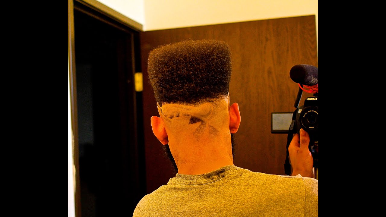 HIGH TOP FADE WITH FREESTYLE DESIGN HAIR CUT BY JAYSTAR - YouTube