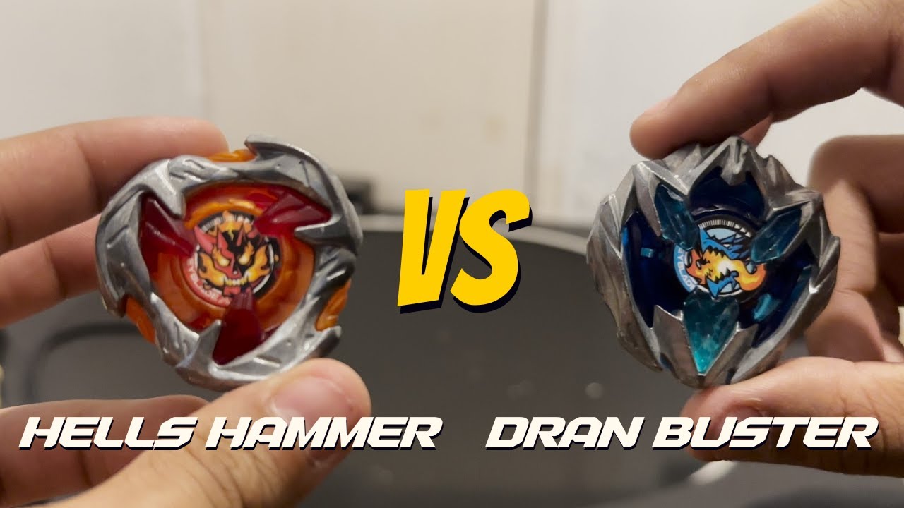 Beyblade X - Dran Buster VS Hells Hammer In Life Size Stadium! - YouTube