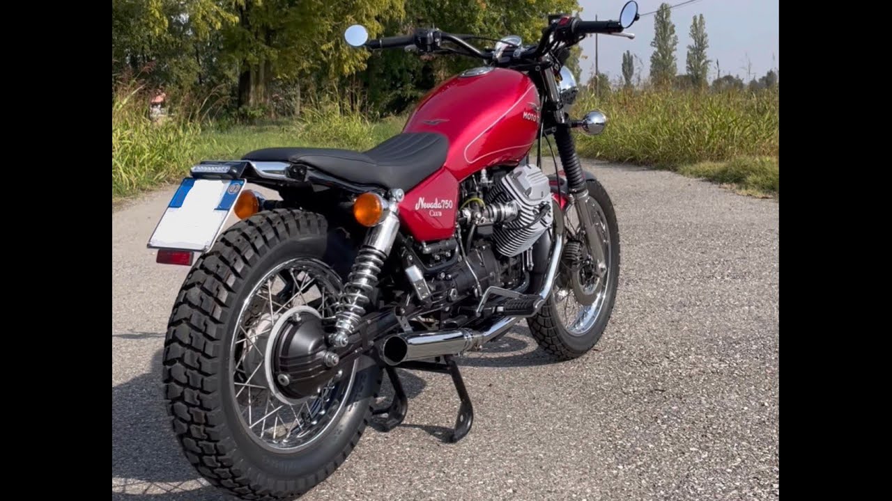 Custom Made Moto Guzzi Nevada 750, Turnout Exhaust SOUND & Walkaround ...