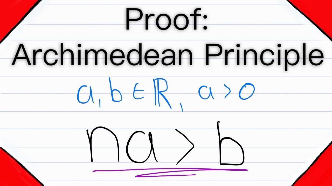Proof Archimedean Principle Of Real Numbers Real Analysis YouTube Proof Archimedean Principle Of Real Numbers Real Analysis YouTube