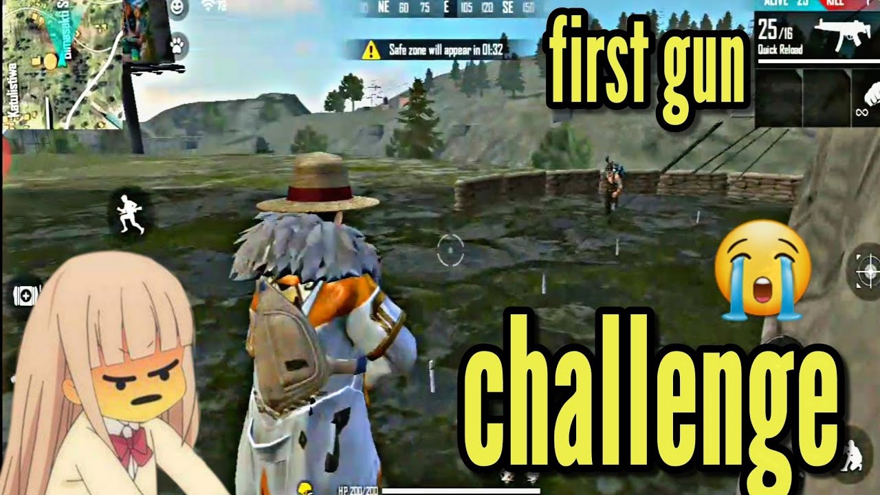 Freefire|first gun challenge!! - YouTube