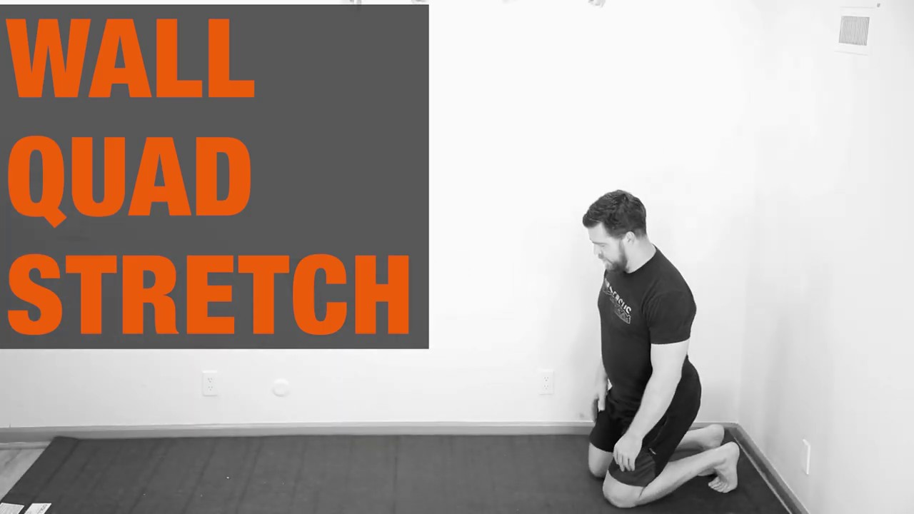 WALL QUAD STRETCH - YouTube