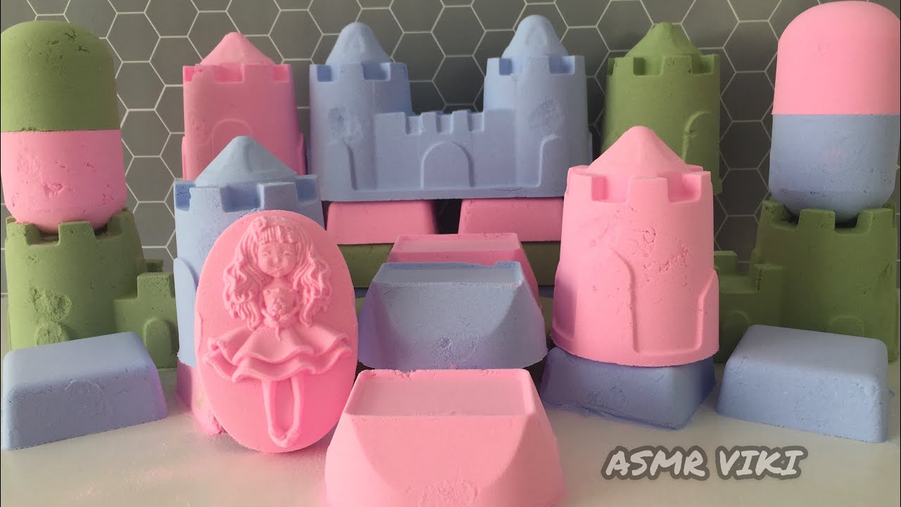 ASMR / Crunchy baking soda / Crispy princess castle - YouTube