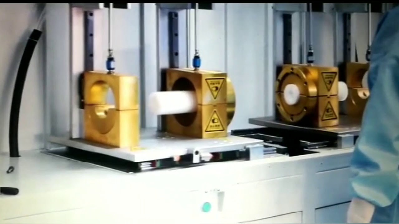 Production Process of PP melt blown filter - YouTube