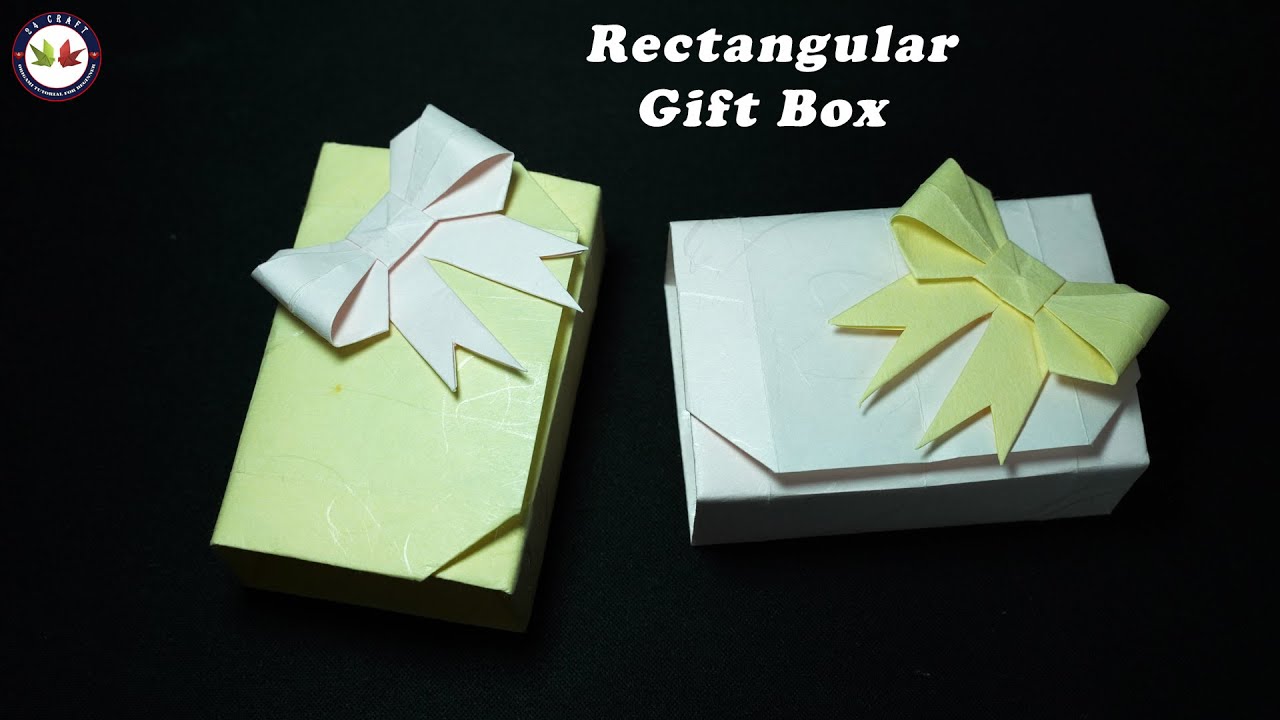 How To Make Origami Gift Box - Origami Rectangular Gift Box - DIY - YouTube
