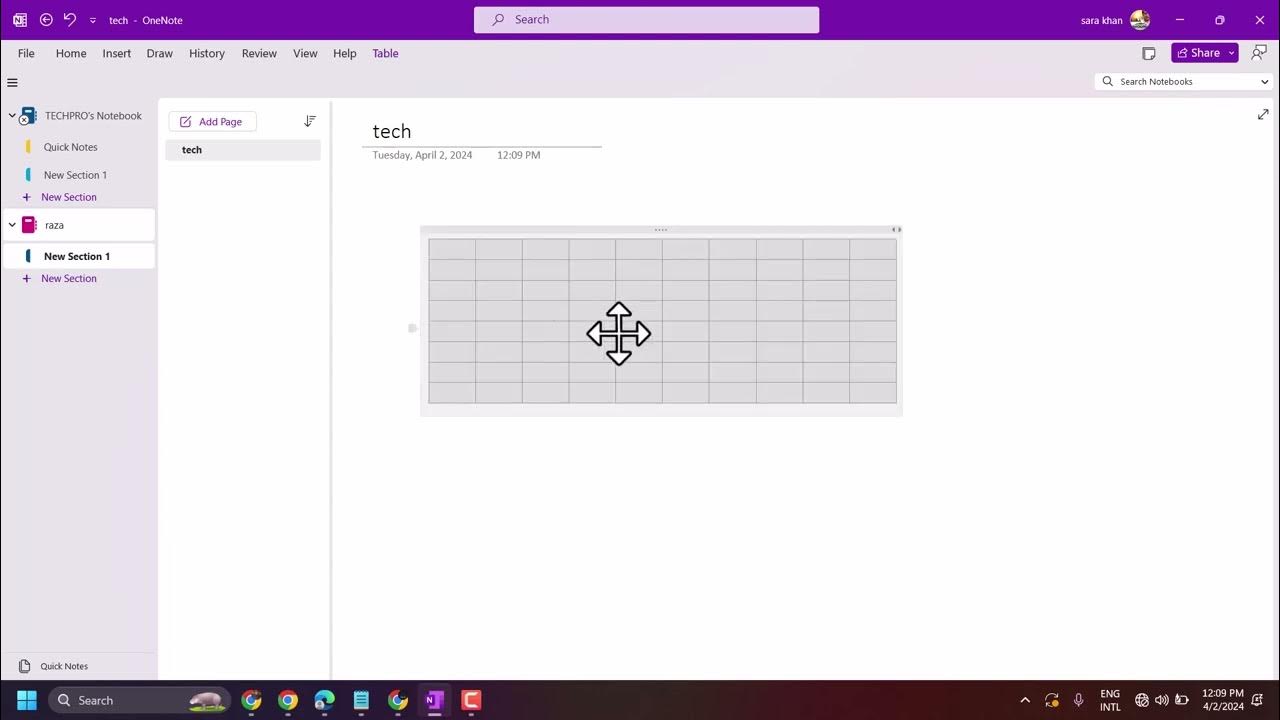 How To Insert Table on Microsoft OneNote - YouTube
