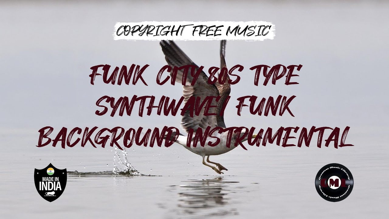 🚀 Copyright Free Music | Funk City 80s Type synthwave/ funk background ...