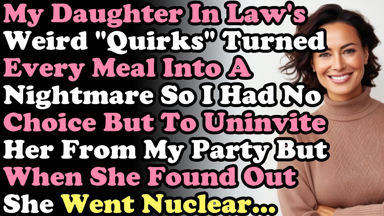 My DIL's Weird "Quirks" Turned Every Meal Into A NIGHTMARE So I Told ...
